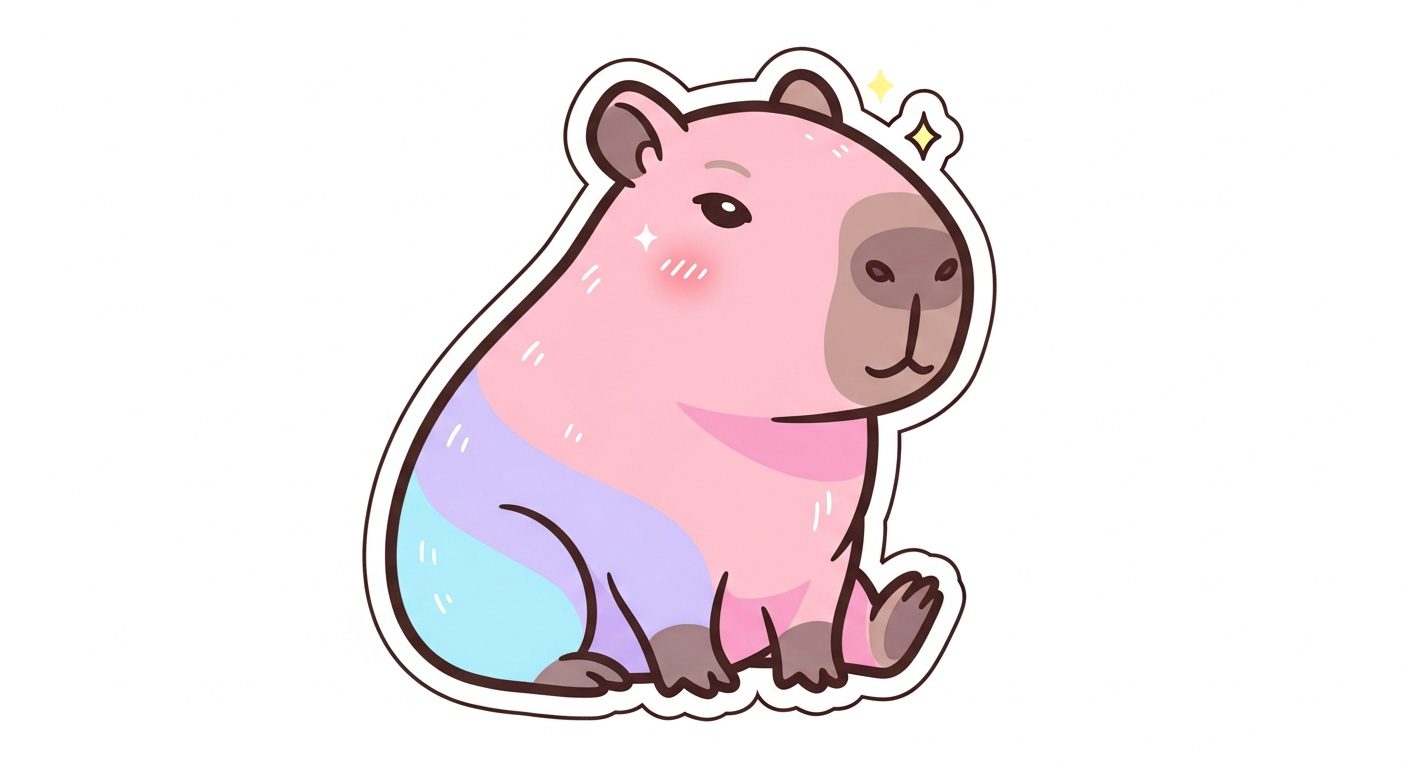 Capibara dibujo | kawaii | Animado dibujo fácil | HD